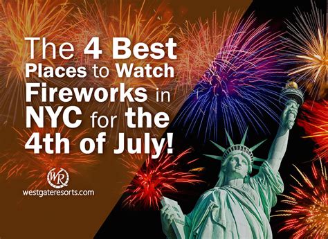 4th Of July Fireworks Statue Of Liberty
