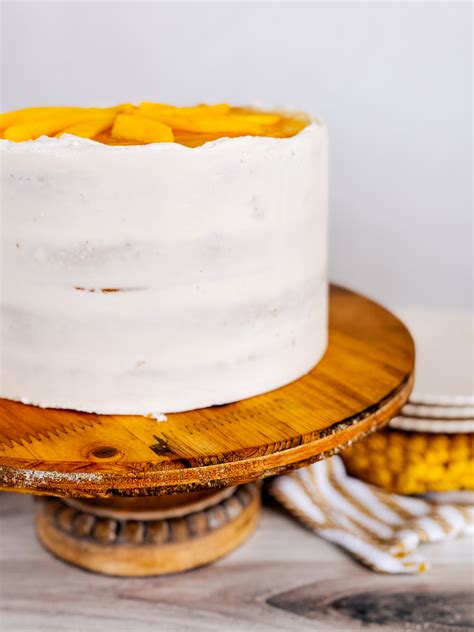 Mango Cake With Mango Cream Filling And Mango Compote Cake By Courtney