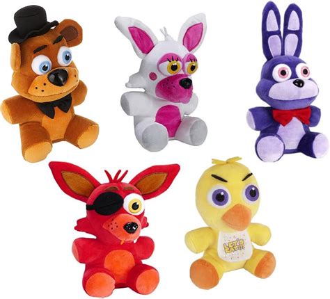 Five Nights At Freddys Funko Colecionável De Pelúcia Conjunto Com 5
