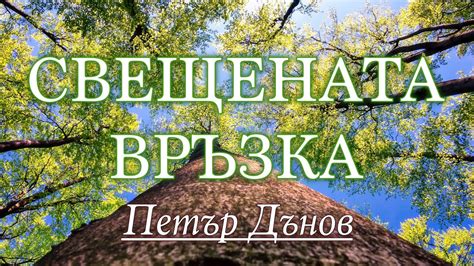 СВЕЩЕНАТА ВРЪЗКА Петър Дънов Youtube