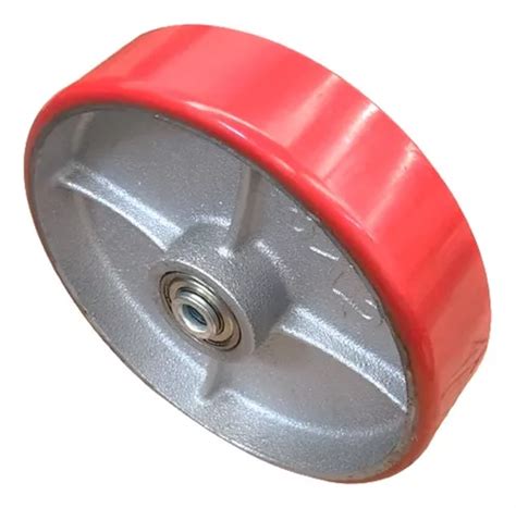 Rueda Llanta 8x2 Industrial Uso Pesado Fierro C Poliuretano Envío gratis