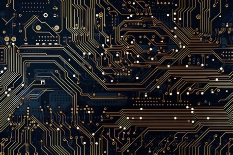Premium Ai Image Seamless Texture And Fullframe Background Of Circuit