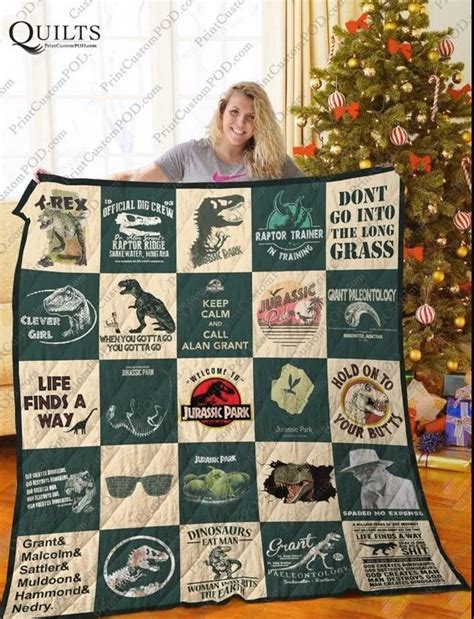 Adu Jurassic Park Quilt Ver 25 Plumosu Store