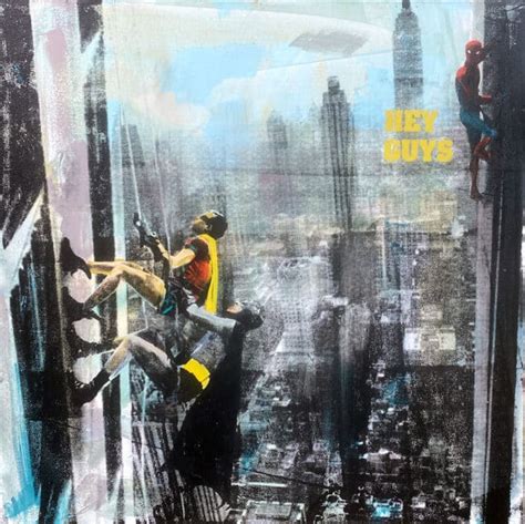 Hey Batman Hey Spidey Christian Nicolson Art