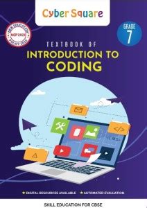CYBER SQUARE Text Book Introduction To Coding Grade CBSE Skill Education Buy CYBER