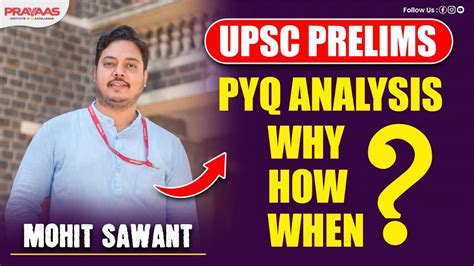Upsc Prelims Pyq Analysis Why How When Mohit Sawant Prayaasinstitute Pune Upsc Prelims