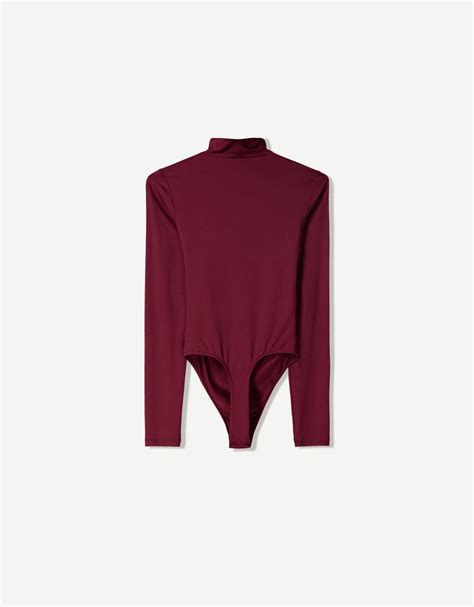 Long Sleeve High Neck Bodysuit Women Bershka