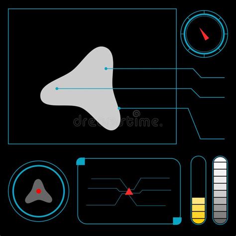 HUD Heads Up Display Pannello Di UI Illustrazione Vettoriale Illustrazione Di Interfaccia