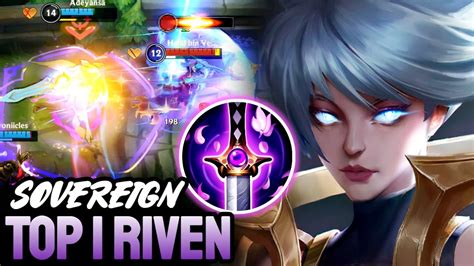 WILD RIFT RIVEN TOP 1 RIVEN GAMEPLAY SOVEREIGN RANKED YouTube