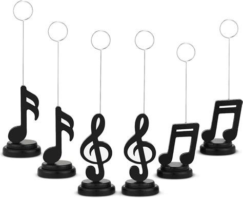 Wenqik 6 Pieces Musical Note Photo Balloon Holder Table