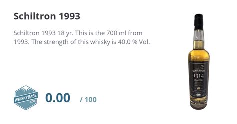 Schiltron 1993 Ratings And Reviews Whiskybase