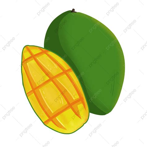 Mango Png Fruta Rodajas De Mango Png Pintado A Mano Png Y Psd Para Descargar Gratis Pngtree