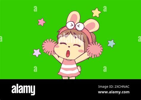 Cartoon Illustration Cheerleader Smiling Stock Videos And Footage Hd And 4k Video Clips Alamy