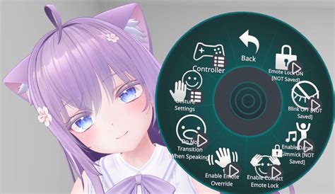 Changing Expression Settings Via VRChat Expression Menu FaceEmo