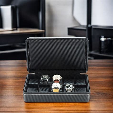 10 Piece Watch Box And Jewelry Organizer Briefcase For Travel Timely Buys