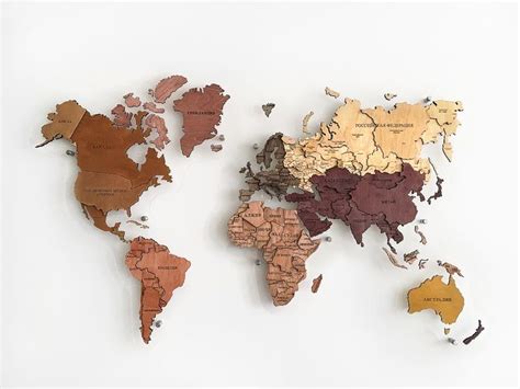 Карта мира на стену | World map design, World map decor, Iphone ...