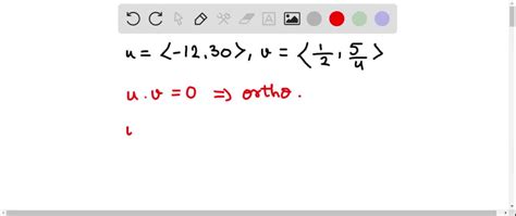 SOLVED Determining Orthogonal Vectors In Exercises 53 58 Determine