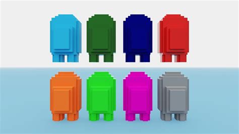 3d Model Voxel Among Us Vr Ar Low Poly Cgtrader