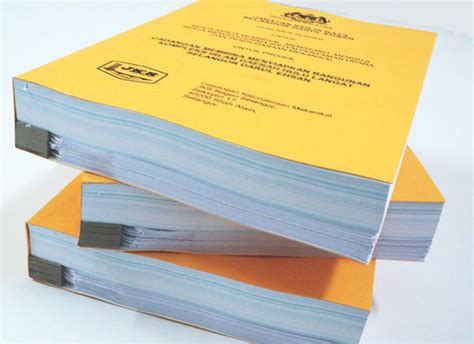 Hardcover Book Binding Contract Book Binding Inkjet Plotting Paper JKR Contract Document