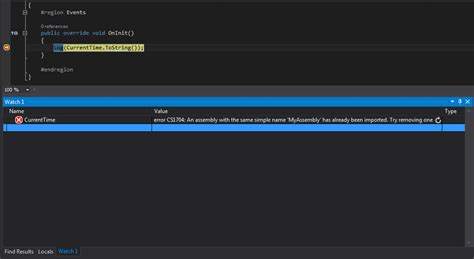 C Visual Studio 2015 Fails To Evaluate Variables When Two Versions Of Assembly Are Loaded