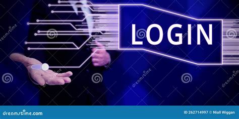 Conceptual Display Login Internet Concept Entering Website Blog Using Username And Password