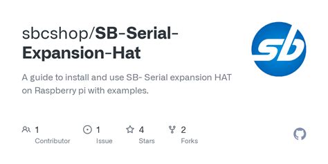 GitHub Sbcshop SB Serial Expansion Hat A Guide To Install And Use SB Serial Expansion HAT On
