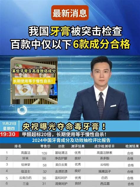 錯誤央視曝光奪命毒牙膏長期使用等於慢性自殺後製畫面非真實報導