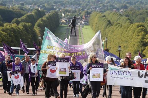 Protests At Stormont Belfast Live