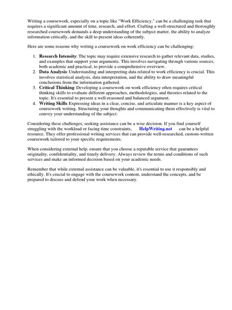 Work Efficiency Course Pdf Educational Technology Employment