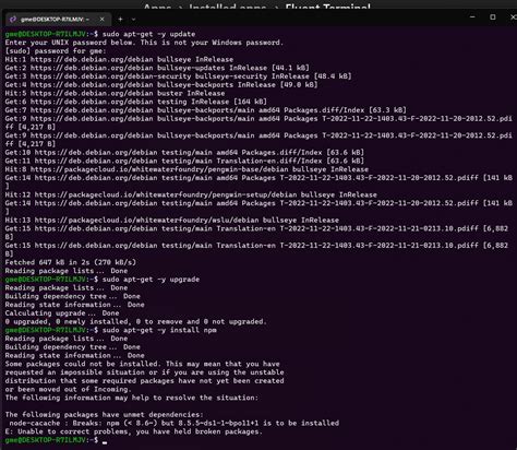 Unable To Install Npm · Issue 759 · Whitewaterfoundrypengwin · Github