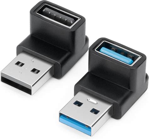 Aiyeen Usb 30 Adapter 90 Degree 2 Pack Up Angle And Down Angle 90