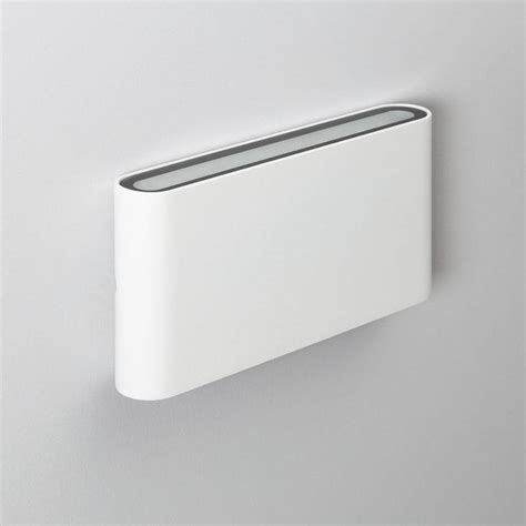 Applique Da Parete Per Esterno Led 12w Doppia Luce Rettangolare Bianco