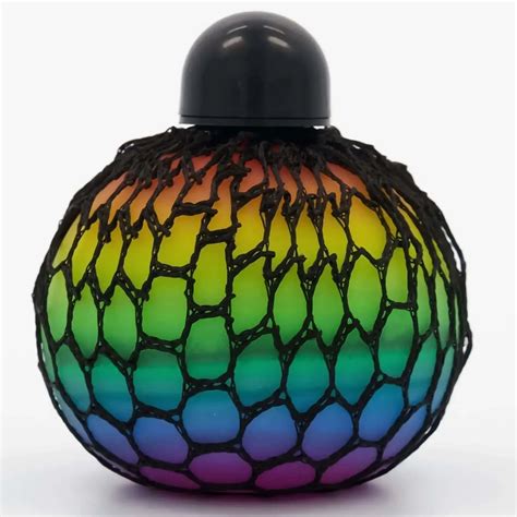 Rainbow Squishy Mesh Ball Fidget Toymesh Ballmesh Ball Toy Squeezy