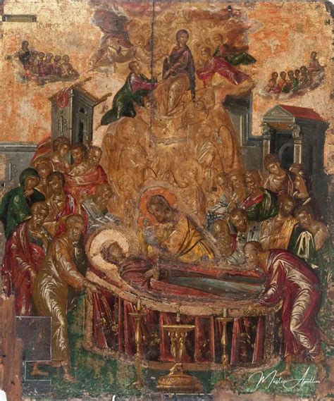 Dormición De La Virgen El Greco Reproducción De Cuadros Al Óleo De