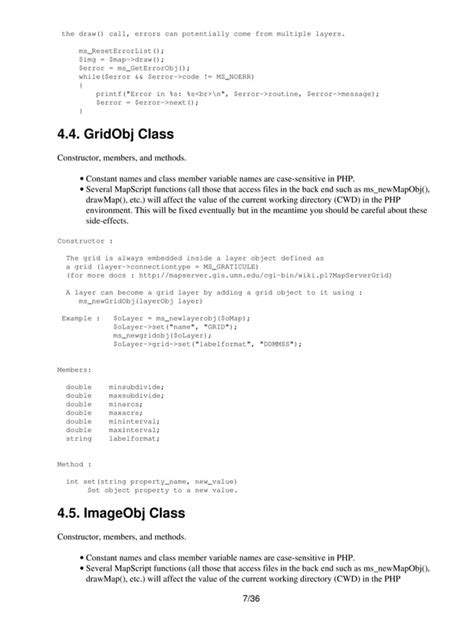 Php Map Script Class Reference Pdf