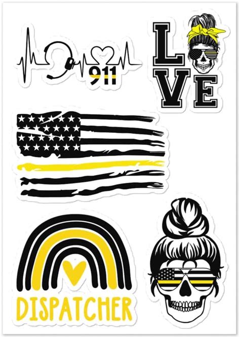 911 Dispatcher Sticker Sheet 911 Dispatcher T