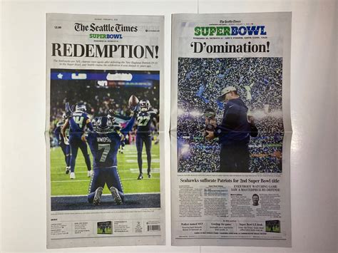 Seattle Times Newspaper 292026 Seahawks Super Bowl Lx