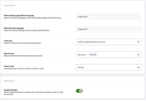 Customize The Branding And Localization Settings Blue