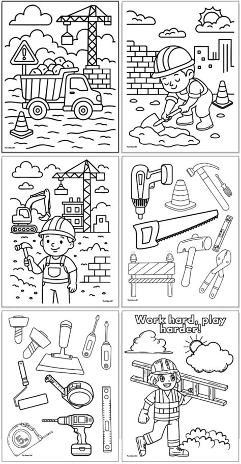 Free Printable Construction Site Coloring Pages The Artisan Life