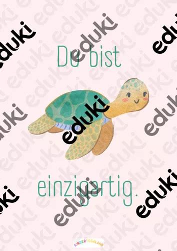Poster Mit Affirmation Du Bist Einzigartig Kinderyoga