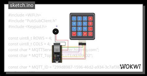 Keypad Wokwi Esp32 Stm32 Arduino Simulator
