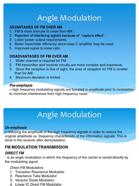 Angle Modulation Part 2 Pdf Frequency Modulation Modulation