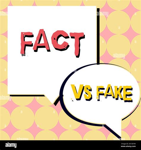 Conceptual Caption Fact Vs Fake Business Idea Rivalry Or Products Or