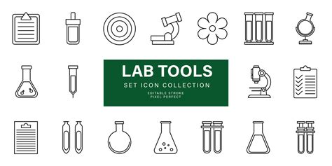 Set Lab Equipment Icon Design 46365644 Vector Art At Vecteezy