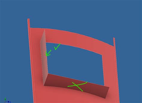 Solved Sheetmetal Flange On A Curved Part Cut Out Autodesk Community
