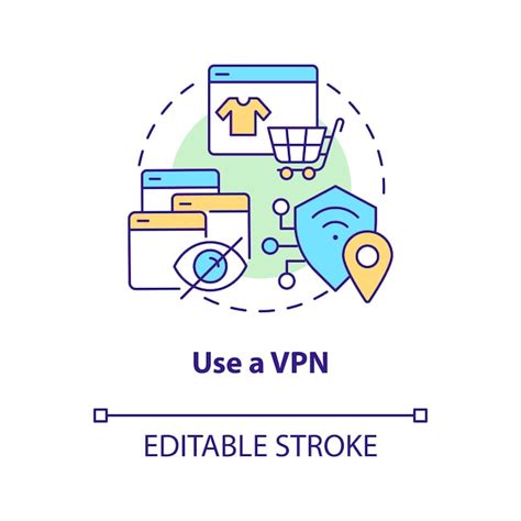 Premium Vector Use Vpn Concept Icon