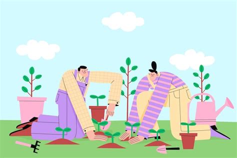 Free Vector Flat Spring Background