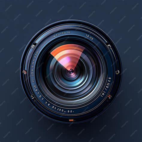 Premium Photo High Detail Realism Circle Camera Icon
