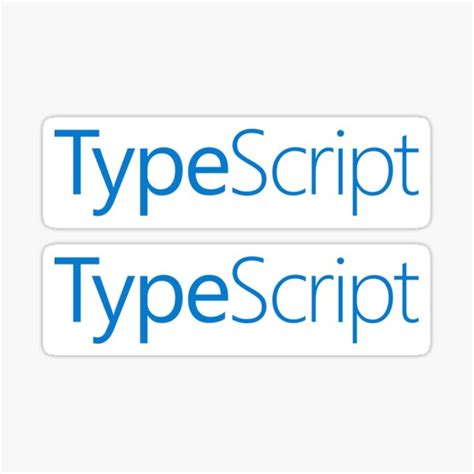 Typescript Sticker By Estruyf Redbubble