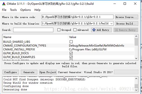 opgl vs2017 glfw glew配置详细步骤 csdn博客